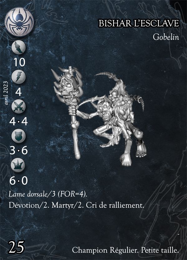 Bishar the slave - Akkyshan Goblin slave - Confrontation.wiki