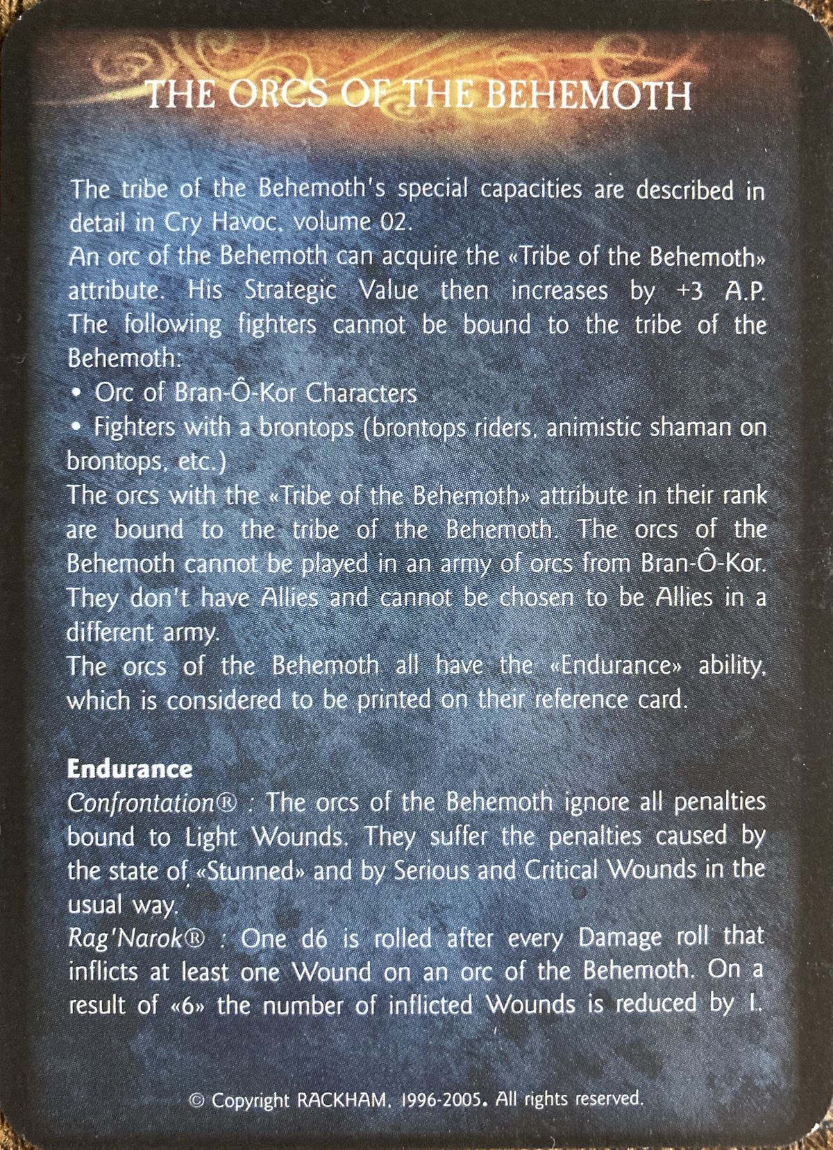 The Orcs of the Behemoth - Confrontation.wiki
