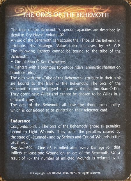 The Orcs of the Behemoth - Confrontation.wiki